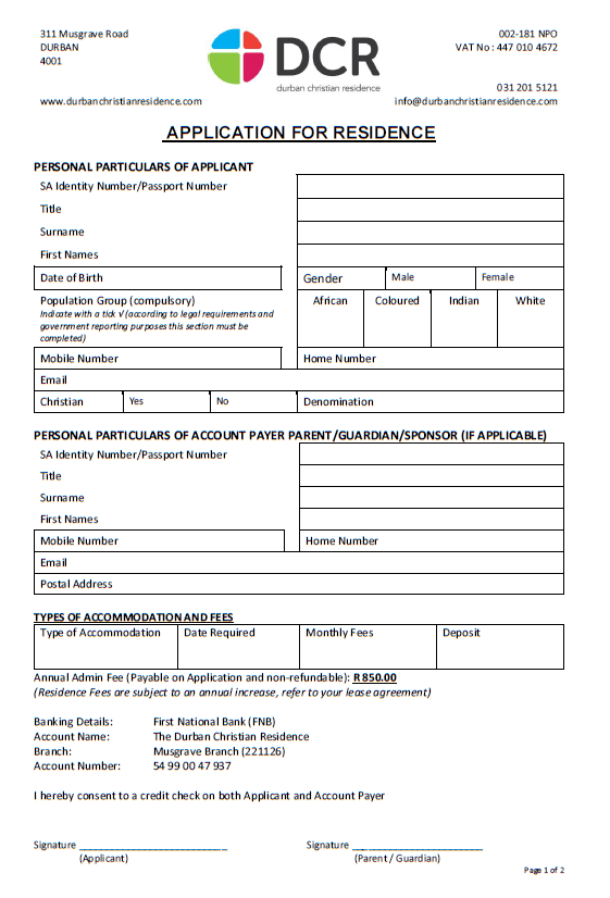 DCR Forms - DCR Website