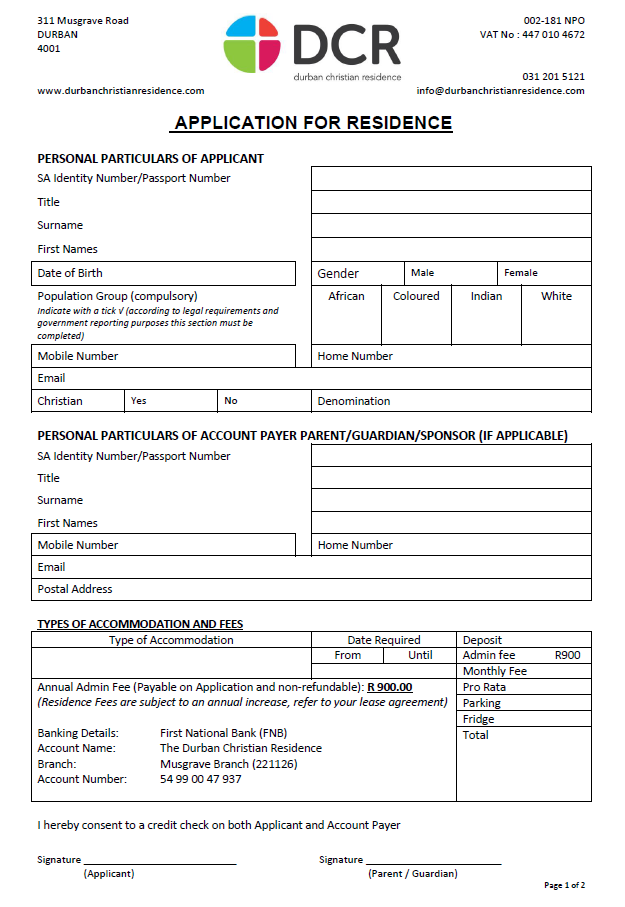 DCR Forms - DCR Website